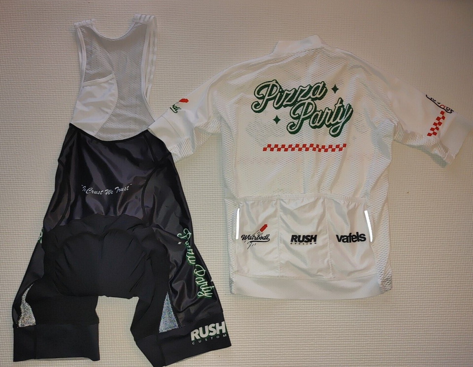 Men's RUSH Cycling Set Bib Short Size M & Jersey Size S | eBay