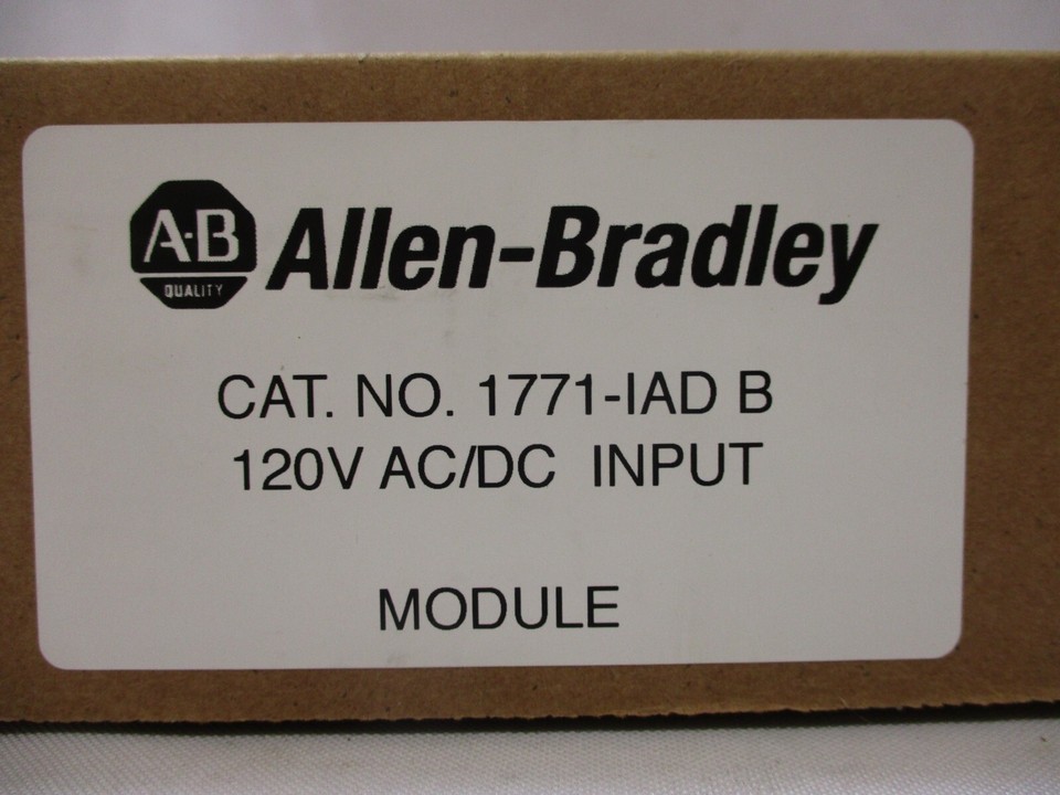 *NEW* ALLEN BRADLEY 1771-IAD SERIES B 120V AC/DC INPUT MODULE *60 DAY ...