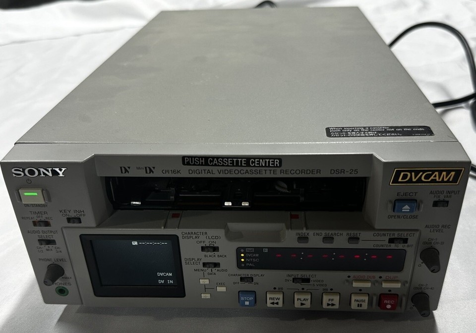 Sony DSR-25 miniDV/DVCam NTSC/PAL Video Recorder/Player Fully Works | eBay