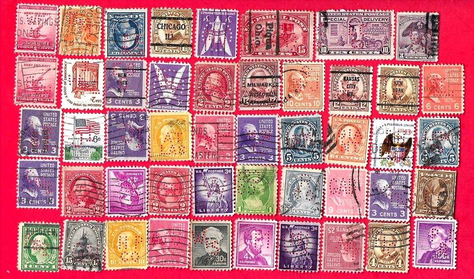 U. S. PERFIN Stamps Used 😊 | eBay