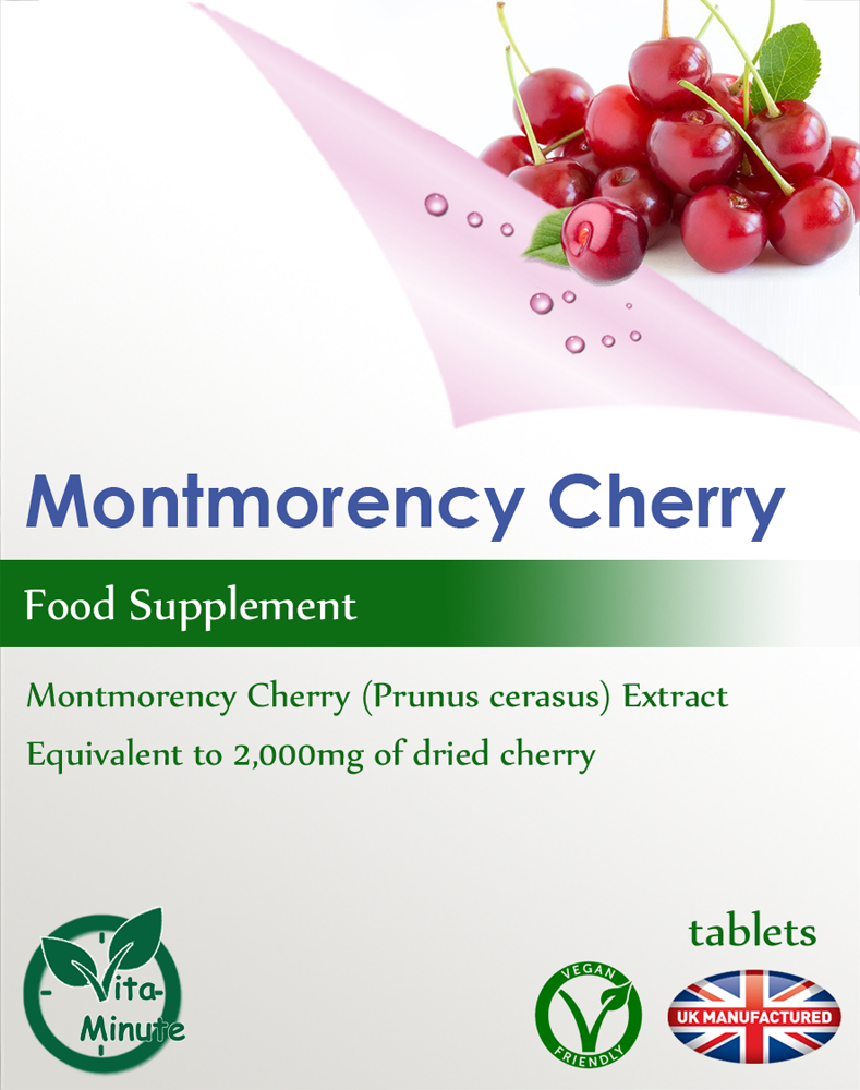Montmorency Cherry 2000mg Extract 30/60/90/120/180 Tablets (V) FREE UK ...