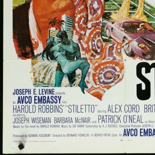 Stiletto (1969) - original movie poster - Harold Robbins - Britt Ekland ...