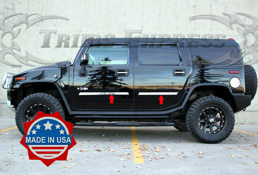 2003-2009 Hummer H2 Cladding Accent Body Side Molding Trim Insert ...