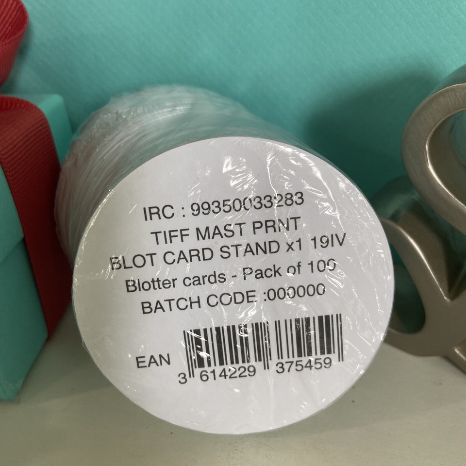 Tiffany&Co Love Him Her 0.04 fl oz Blotter Cards 2019 Catalog Gift Bag ...