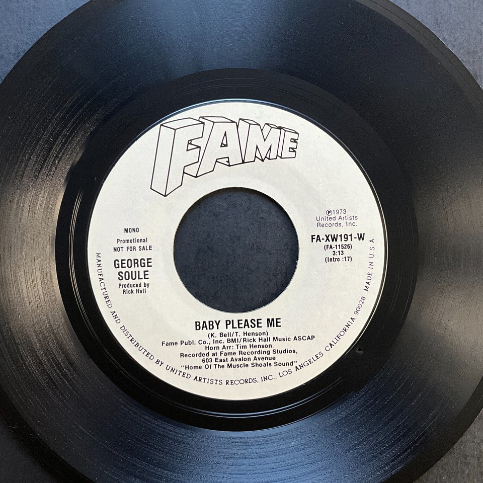 George Soule, I'll Take Care Of You / Baby Please Me, Promo, 7" 45rpm ...