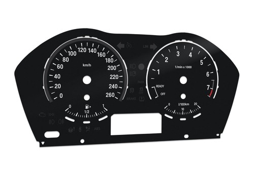 BMW 1,2, X1 series, F20, F48 - Speedometer Dials from MPH to Km/h ...