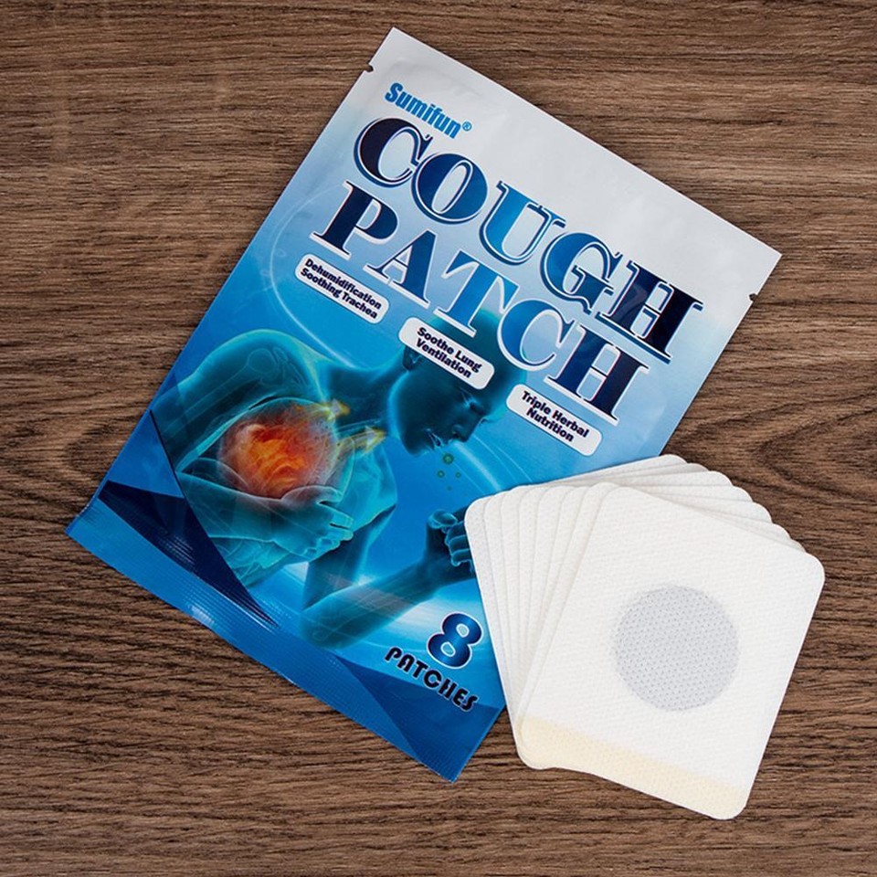8Pcs Cough Relief Patch For Relieve Cough Itchy Throat Asthma Herbal ...