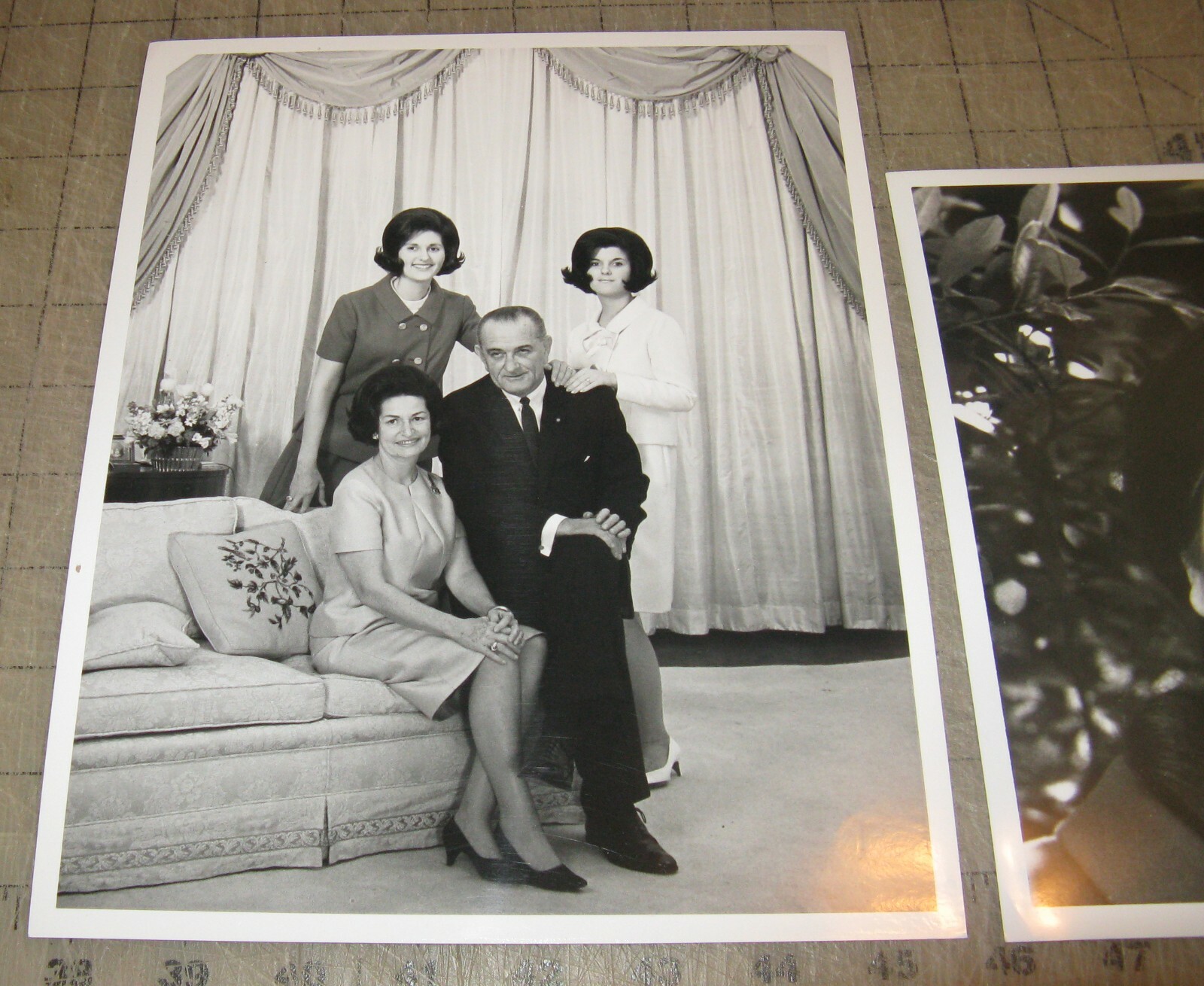 Pair of LYNDON BAINES JOHNSON LBJ Family 8x10 B&W Glossy Photos - Luci ...