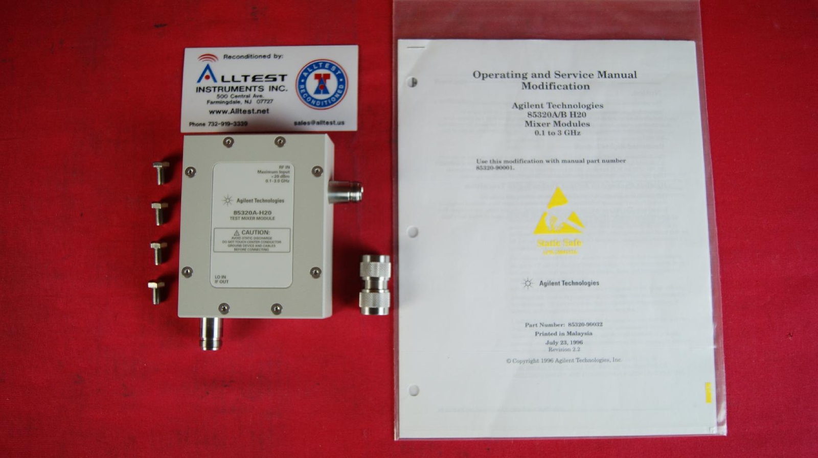 HP/Agilent 85320A -H20 Test Mixer Module, 0.1 - 3.0 GHz, MY46060250 | eBay