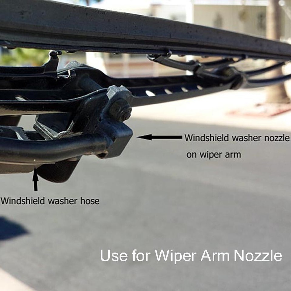 200cm 2m x 4mm ID EPDM BLACK RUBBER Windscreen Wiper Washer Jet Tube ...