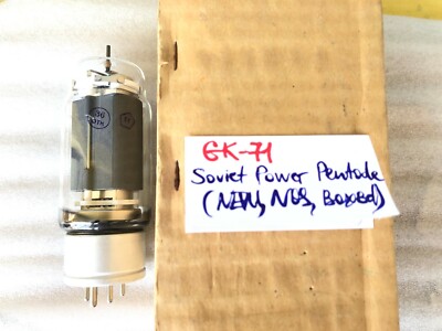 1x SOVIET USSR POWERFULL PENTODE GK-71 / GK71 (NEW, NOS, OTK, BOXED ...