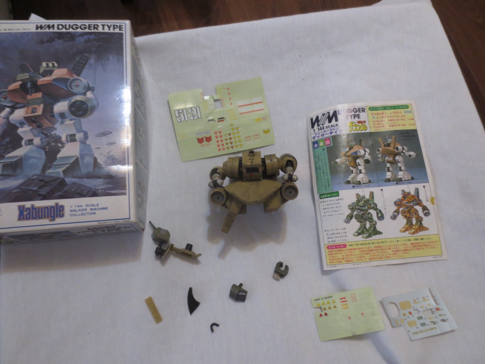 BANDAI Combat Mecha Xabungle 1/144 WM DUGGER Type Model Kit Started ...