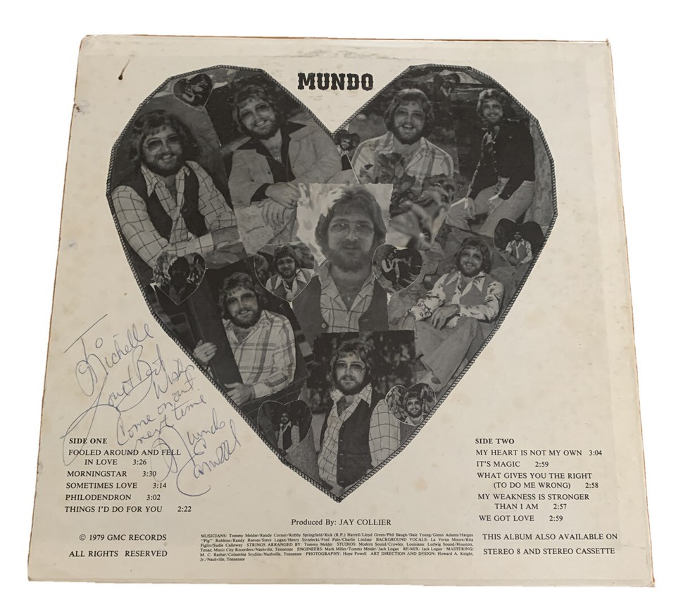 MUNDO EARWOOD AUTOGRAPHED VINYL - Heartspun | eBay