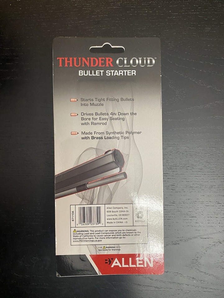ALLEN THUNDER CLOUD MUZZLELOADER BULLET STARTER 87110A | eBay