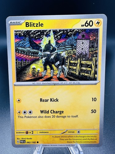 Pokemon TCG - Blitzle 62/182 - Paradox Rift 2023 | eBay