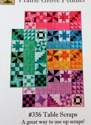 Easy Pieced Table Runner Topper Quilt Pattern TABLE SCRAPS | eBay