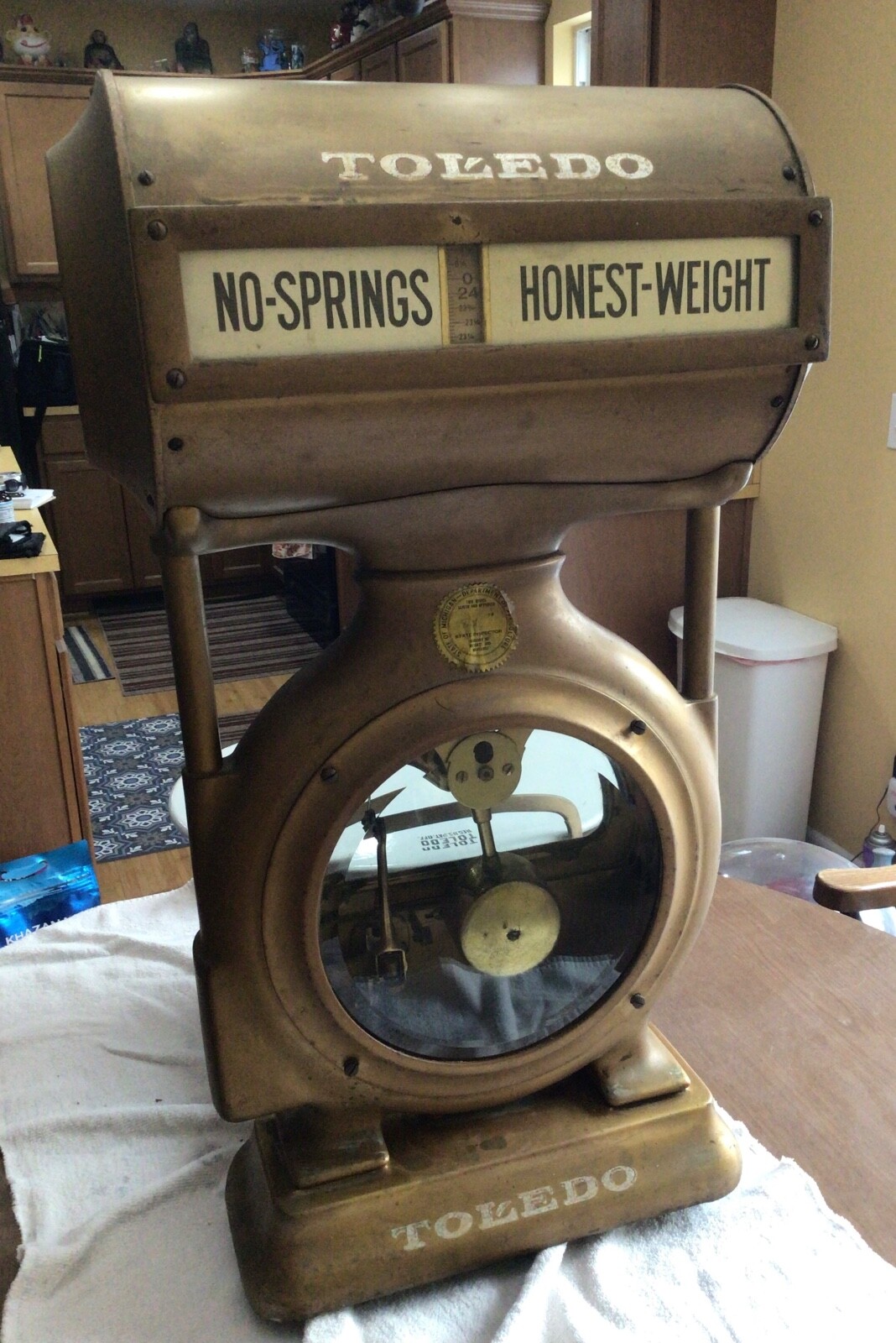 BEAUTIFUL ANTIQUE TOLEDO SCALE BUTCHER SHOP GENERAL STORE STYLE 381 BX ...