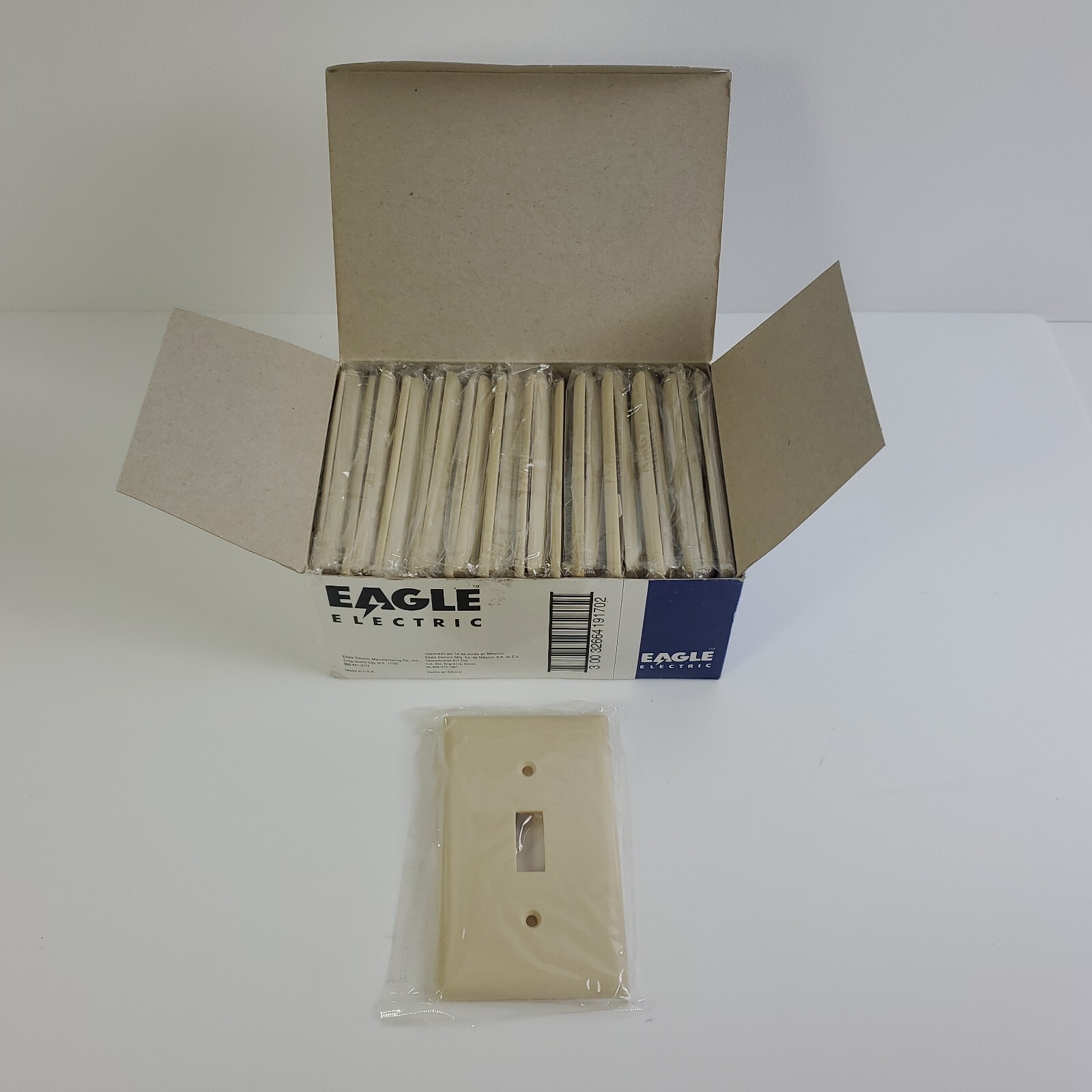 Eagle 2134V One Gang Toggle Ivory Box Of 25 Smooth Thermoset ...