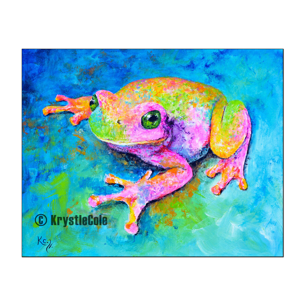 Colorful Frog Painting
