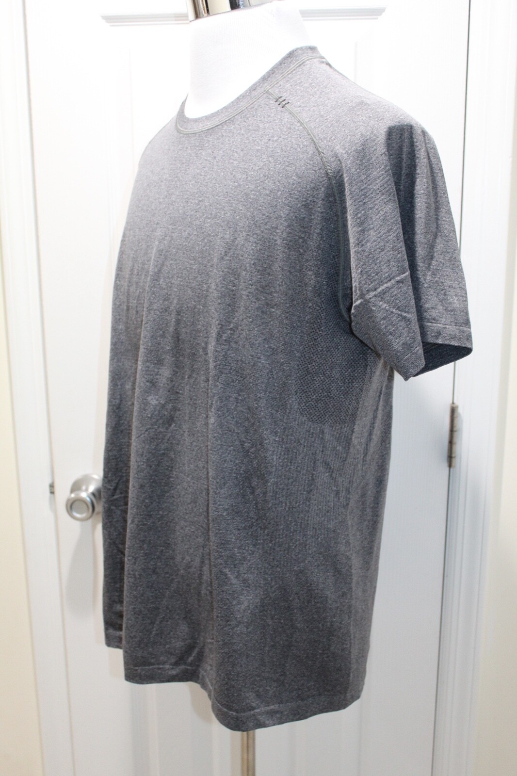 Lululemon Mens Shirt Metal Dark Gray Logo Vented Wake… - Gem
