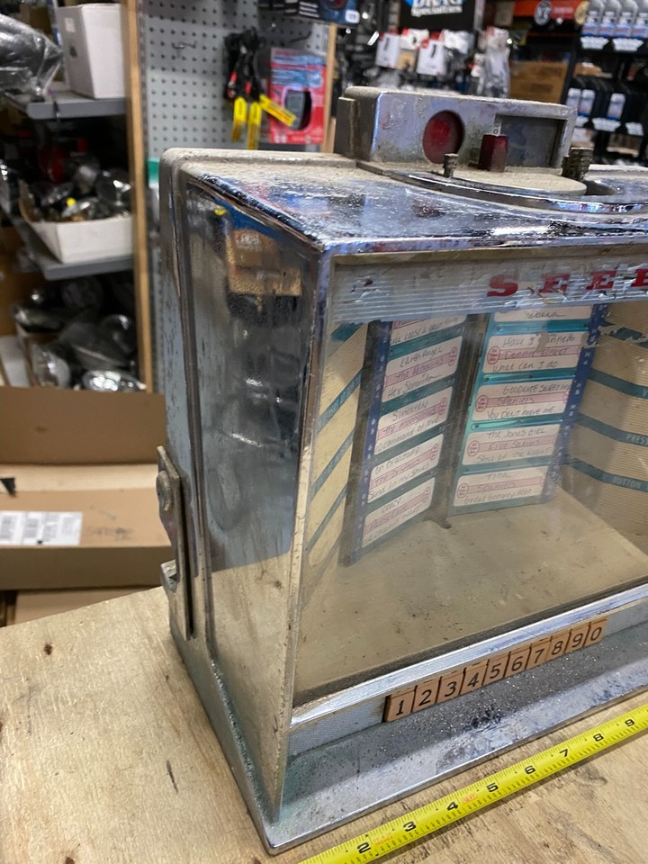 Vtg Seeburg Table Top Wall Jukebox Selector Diner Man Cave Rock N Roll ...