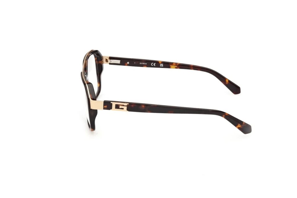 Guess GU50138 052 Tortoise Aviator Plastic Eyeglass Optical Frame 55-16 ...