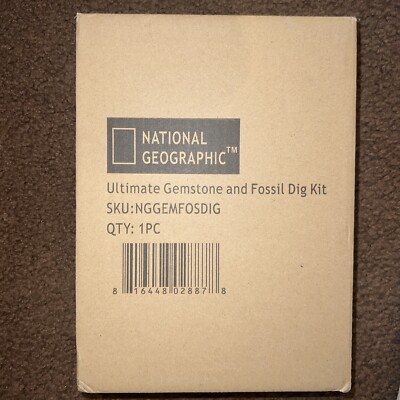 National Geographic Mega Gemstone & Fossil Dig Kit Stem SEALED | eBay