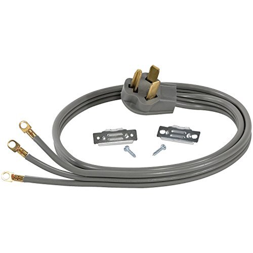 30-Amp 3-Prong Dryer Power Cord 5 Feet 3 Wires with Eyelet Connectors ...
