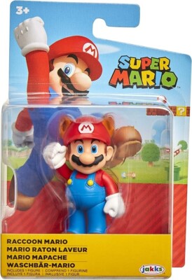 Super Mario Racoon Mario 2.5" Collectible Toy Action Figure | eBay