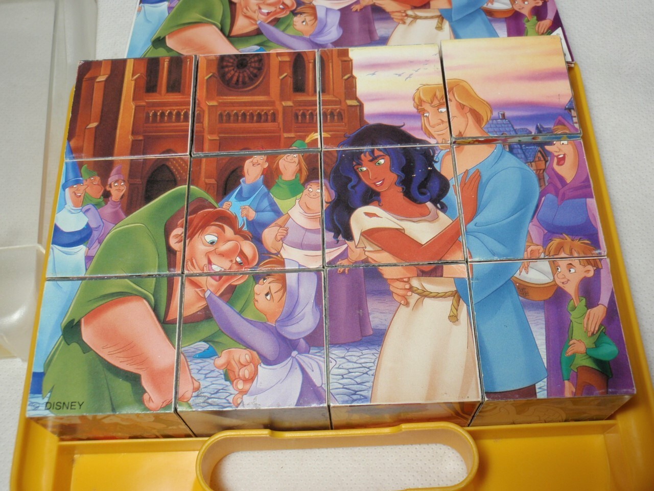 Clementoni Disney Hunchback of Notre Dame 6 in 1 Block Puzzle USED *AS ...