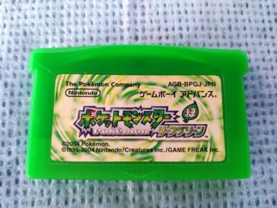 Pokemon Leaf Green GBA Nintendo Gameboy Advance Japanese Cartridge only ...