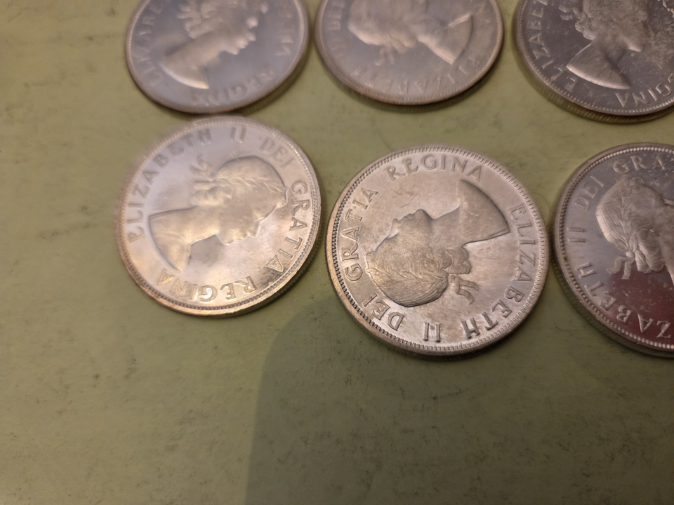 Canada Lot of (8) 1963 Canada Silver Dollars Nice | eBay