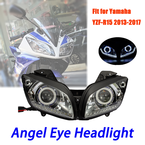 Headlight HID Projector Demon Angel Eye Fit For Yamaha YZF-R15 2013 ...