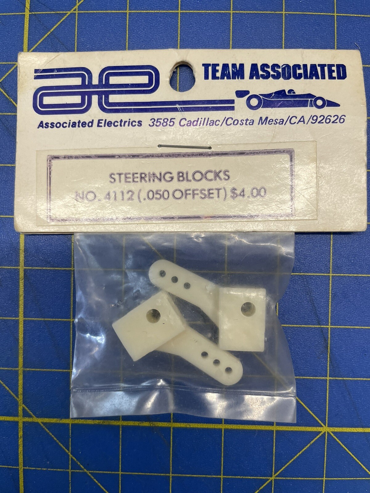 Vintage RC Associated RC12i .050" Offset Steering Blocks Set White 4112 ...