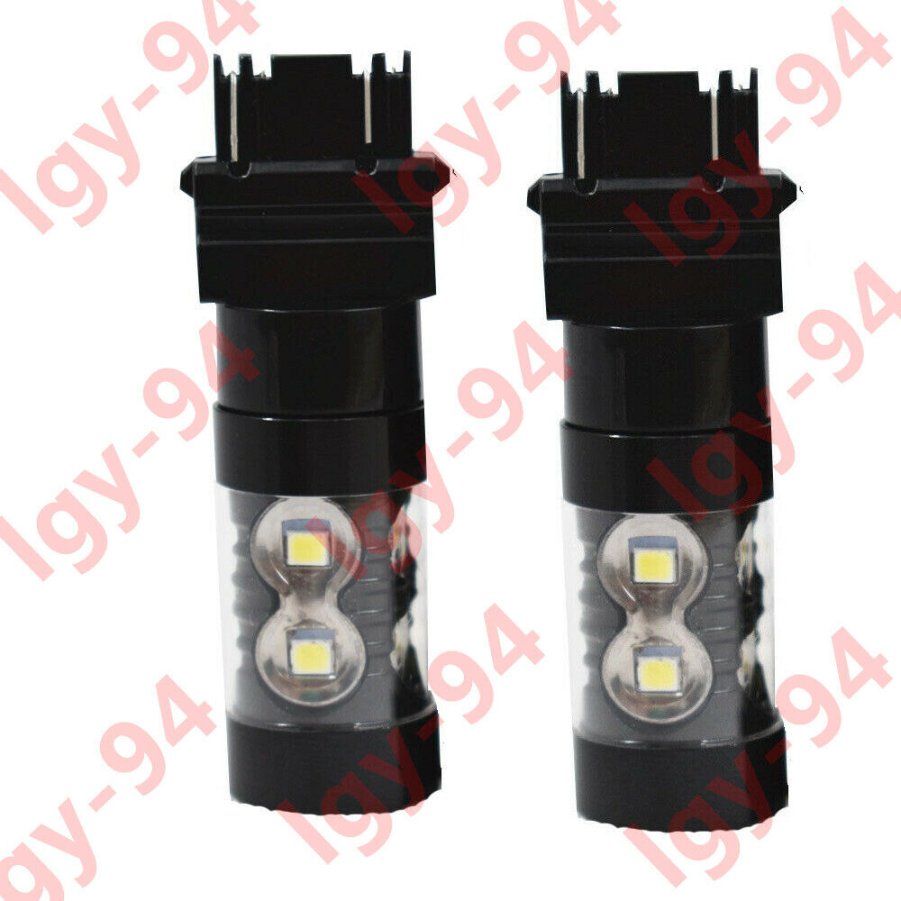 2X Super Bright White LED Back up Reverse Light 3157 3156 For Ford F ...