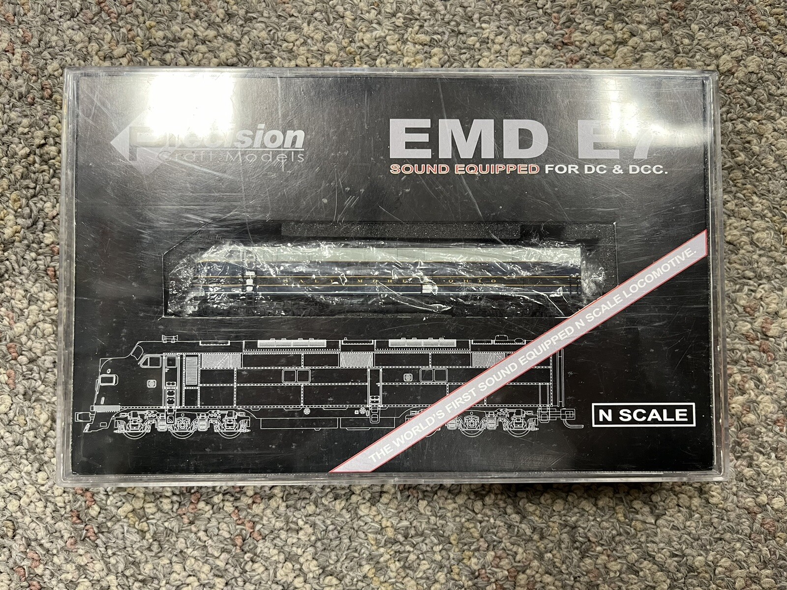 + Precision Craft Models N Scale Baltimore & Ohio EMD E7A #635 Powered ...