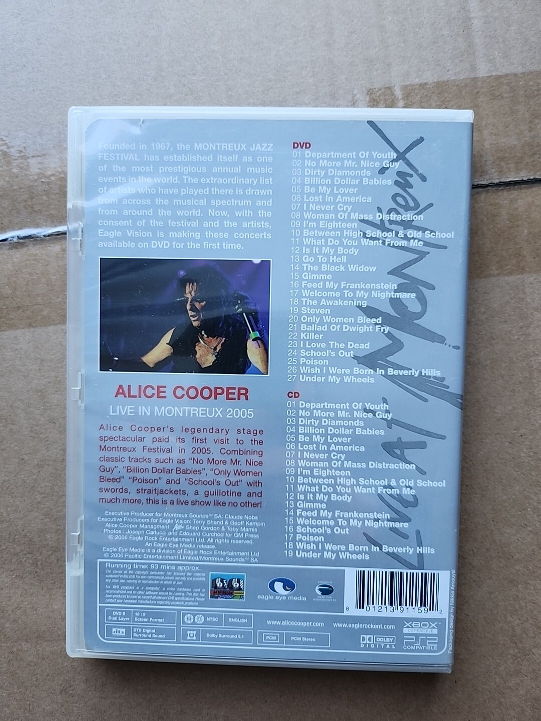 Alice Cooper: Live at Montreux 2005 (DVD/CD) 801213911592 | eBay