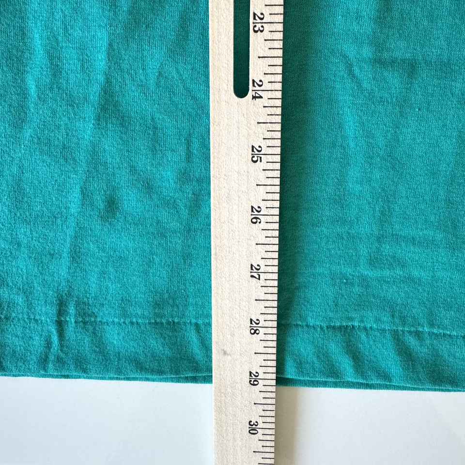 Vintage 90s Screen Stars T-Shirt Mens XL Teal Single Stitch USA Plain ...