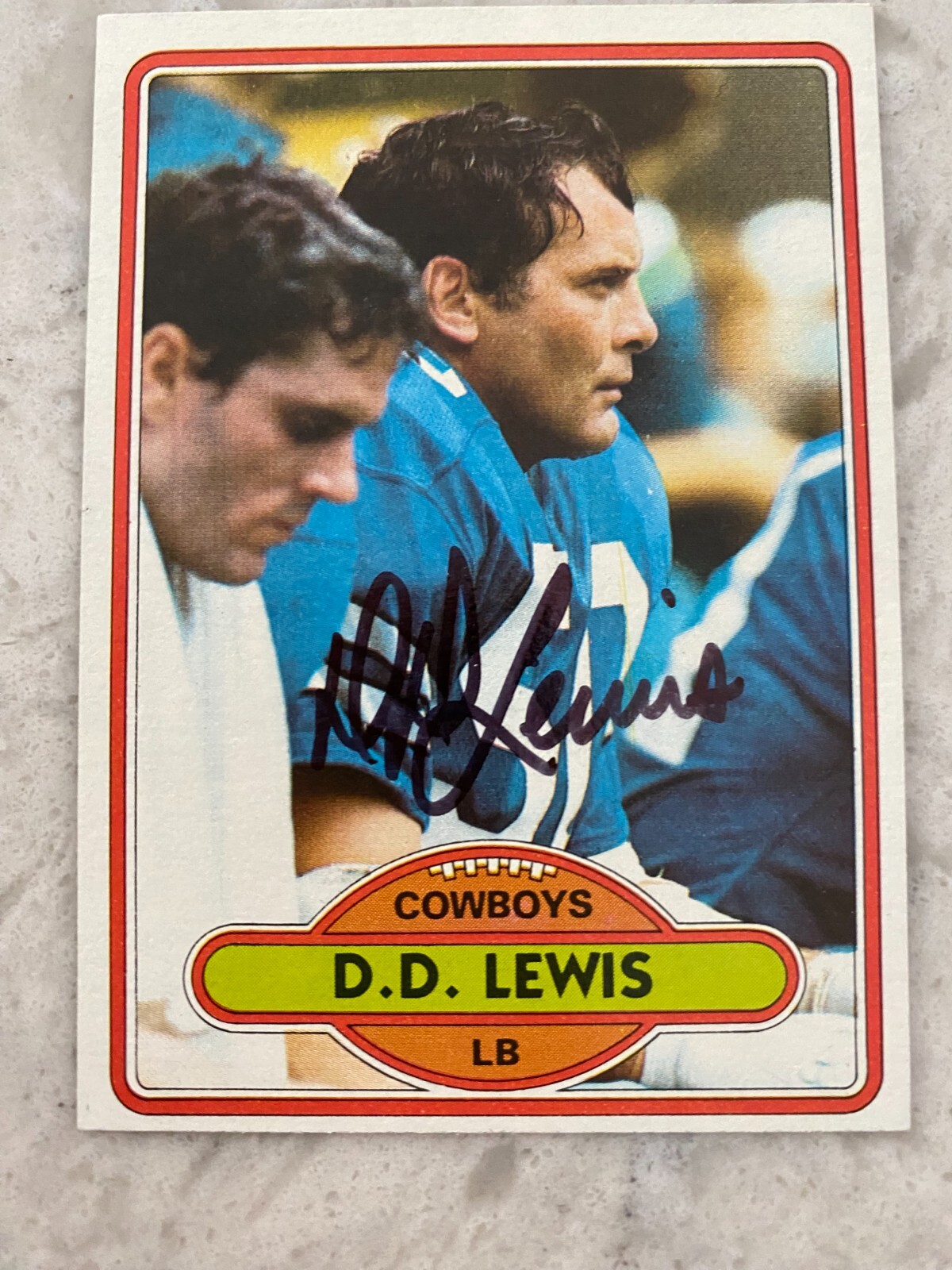 D.D. Lewis Signed DALLAS COWBOYS Card 1980 Topps | eBay