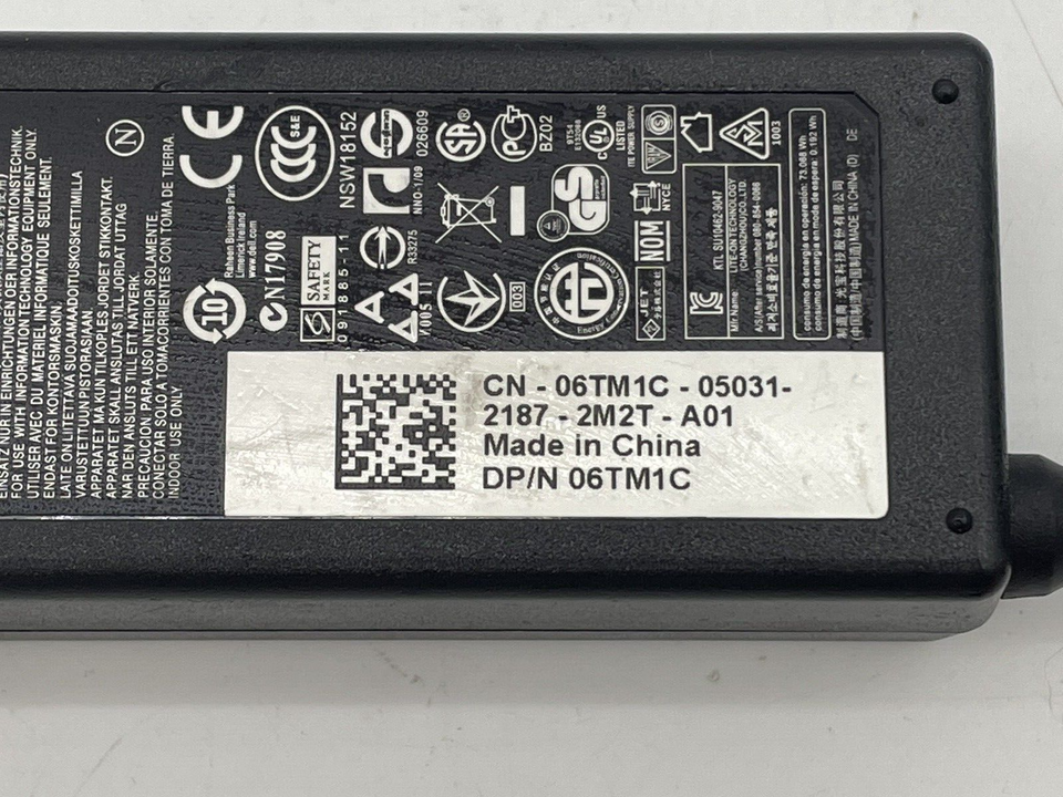 Dell Laptop AC Adapter Charger 65 Watt 19.5v 3.34a LA65NS2-01 6TM1C | eBay