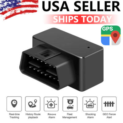 OBD2 GPS Real Time Tracker Vehicle Tracking Device OBD II Car Truck ...
