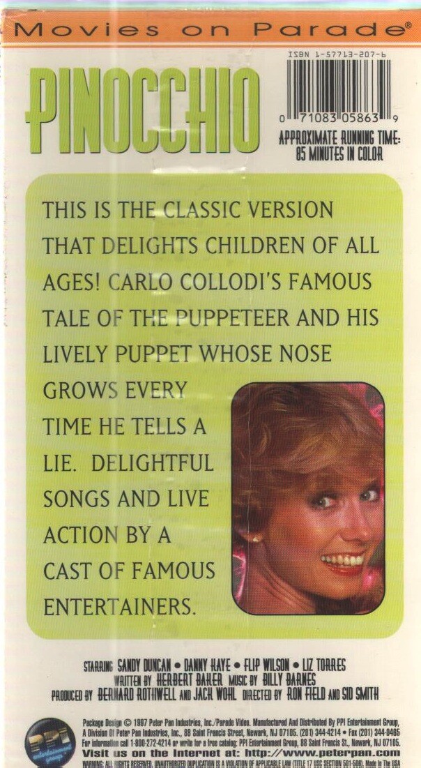 Pinocchio (VHS, 2000) for sale online | eBay