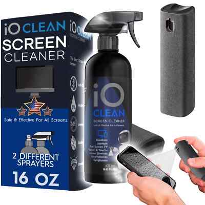 Screen Cleaner Spray (16oz) – Best Large Cleaning Kit for LCD LED OLED ...