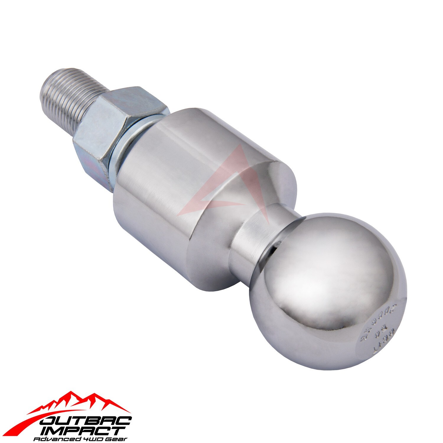 50mm Tow Ball 2 Inch 2" High Rise 2000KG Tow Bar Hitch Caravan Trailer ...