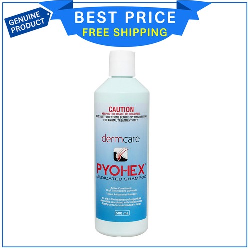 Pyohex for Dogs 500 mL Antibacterial Skin Care Medicated Shampoo | eBay ...