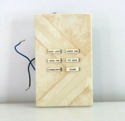 LiteTouch 6 Button Skinny Button Keypad Dimer (Almond) Savant D111 ...