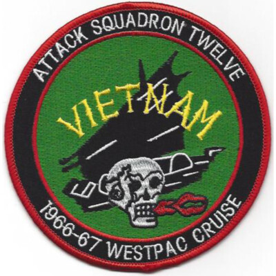 VA-12 Aviation Attack Squadron Patch Vietnam Westpac Cruise 1966-67 | eBay