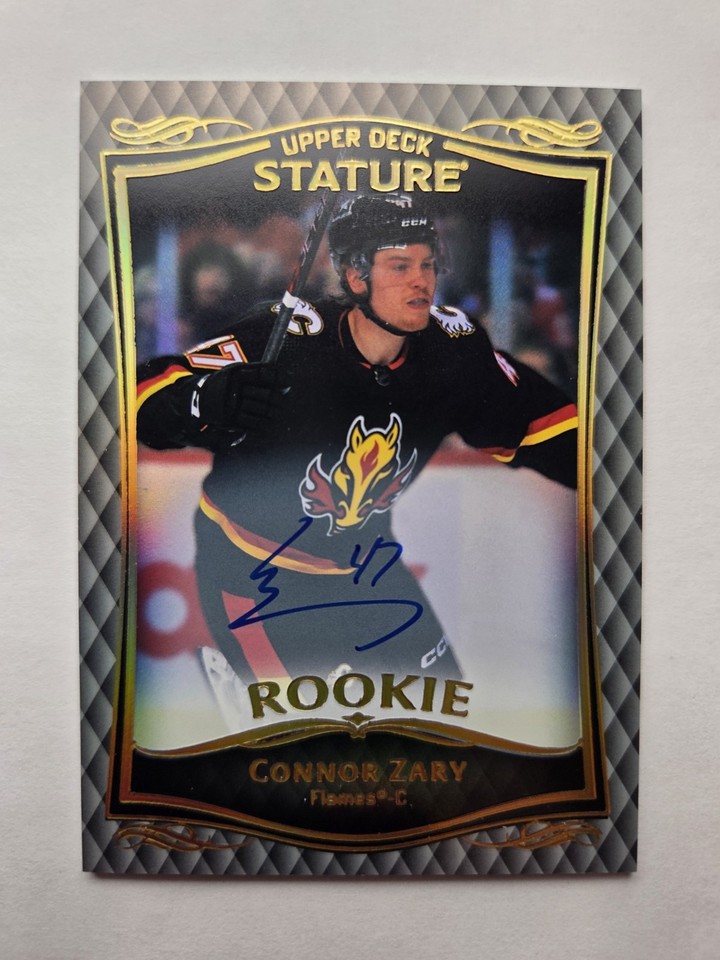 Connor Zary 2023-24 UD Stature Rookie Auto Card | eBay