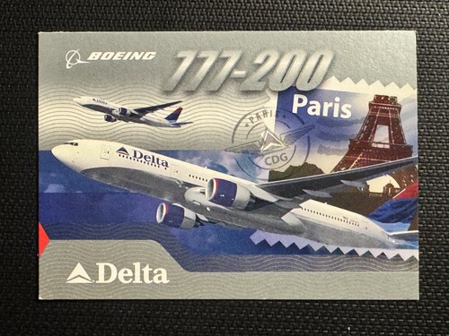 Delta Trading Card #21, Boeing 777-200. 2004 Mint Condition | eBay