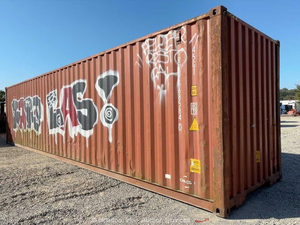 2003 CIMC 40' Enclosed Shipping Container Freight Cargo Conex Storage ...